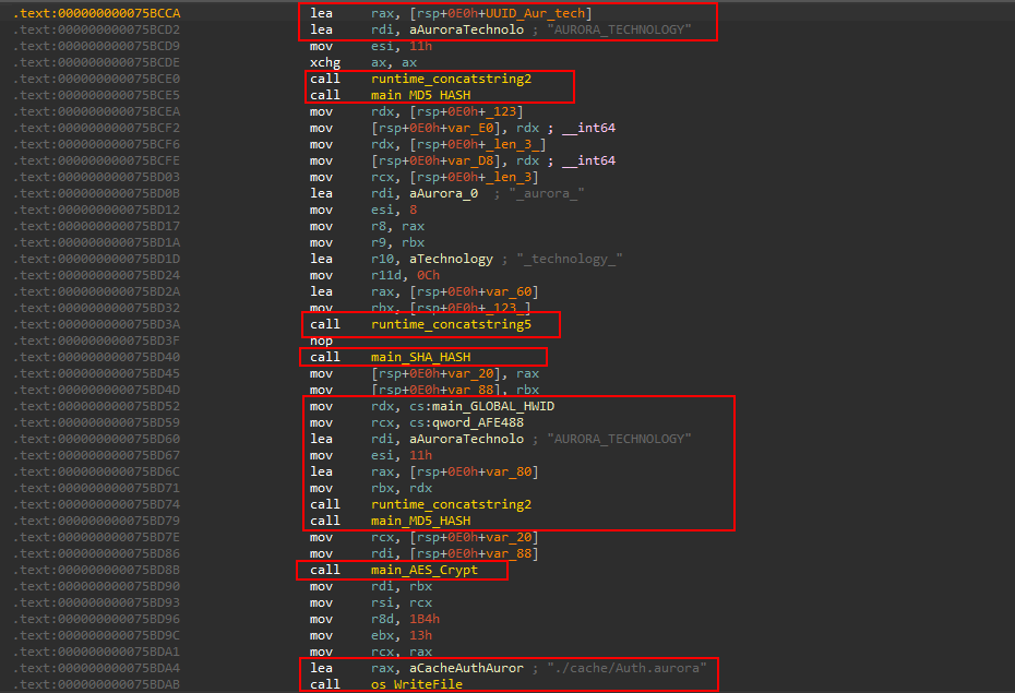 Aurora Stealer Builder - d01a